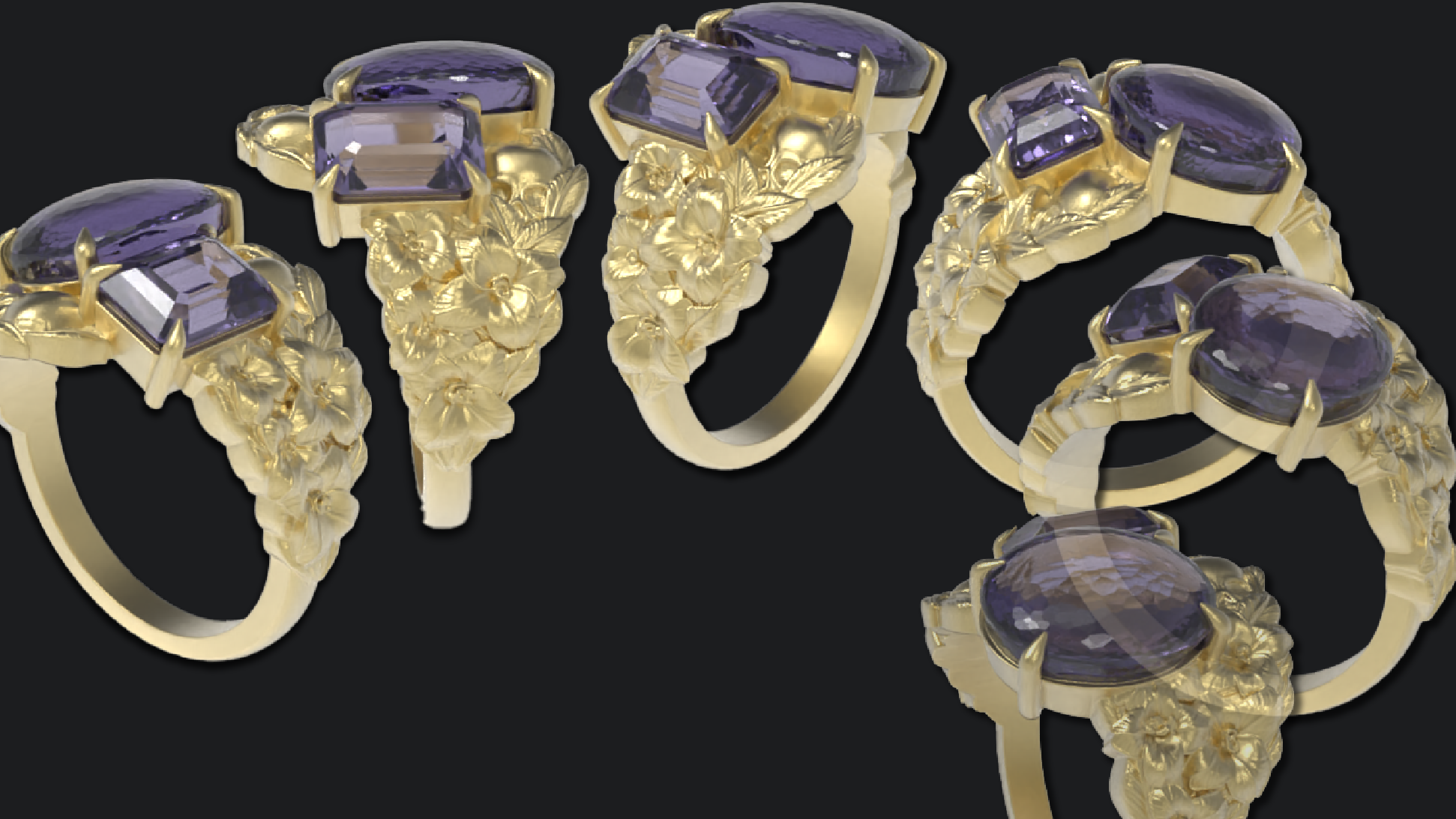 Flower Skull Toi et Moi | Pure CAD Design